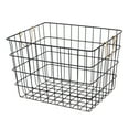 Better Homes & Gardens Large Rectangle Wire Basket with Brass Handles ...
