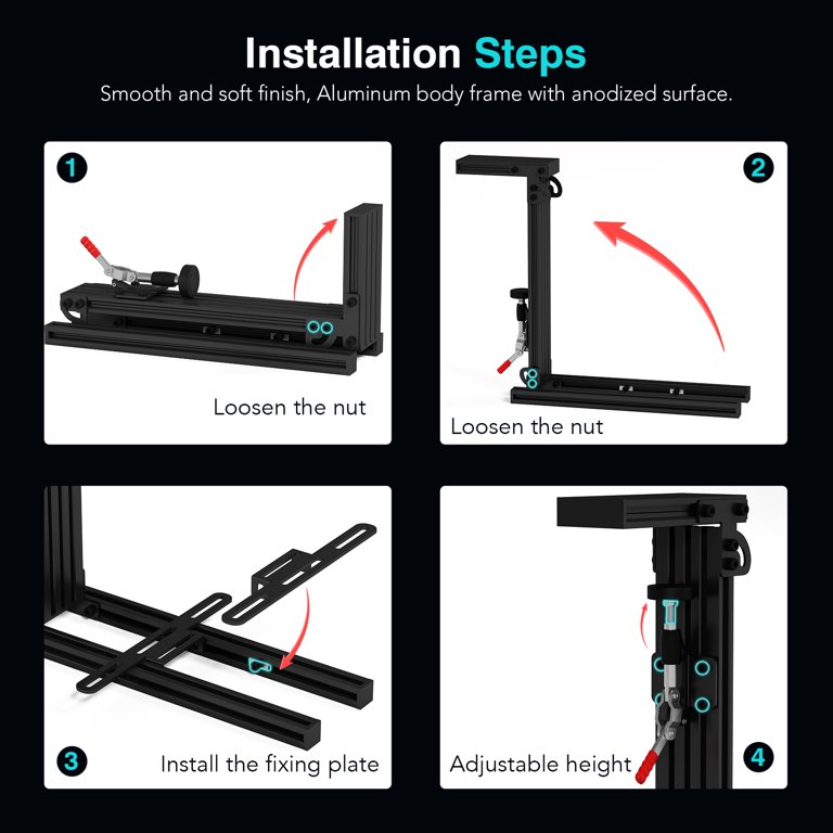 Adjustable Joystick Holder Desk Mount Clamps For Flight Sticks & HOTAS ...