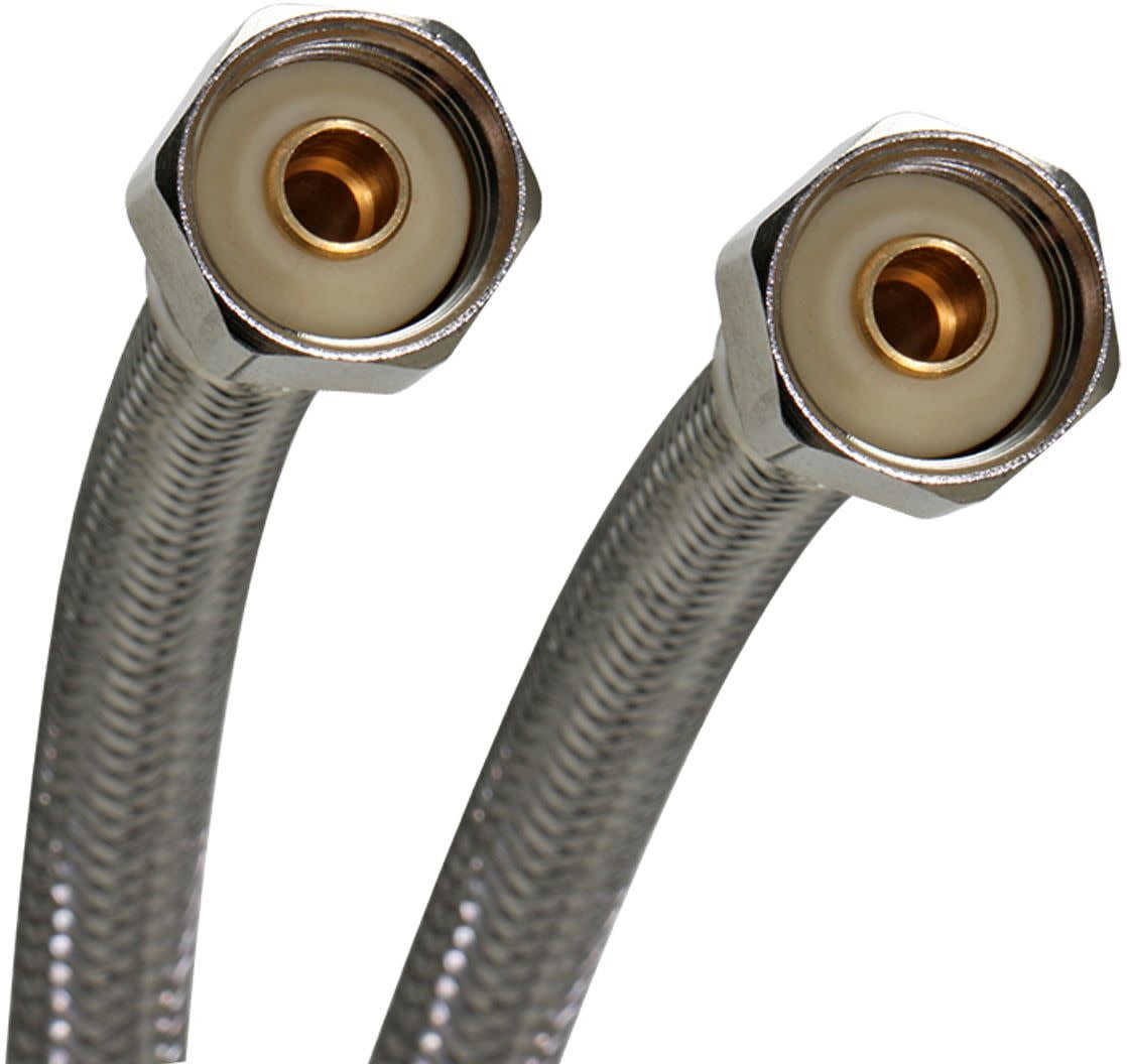 Fluidmaster Pro4f16 16" Faucet Connection Hose, 1/2" F.I.P. X 1/2" F.I ...