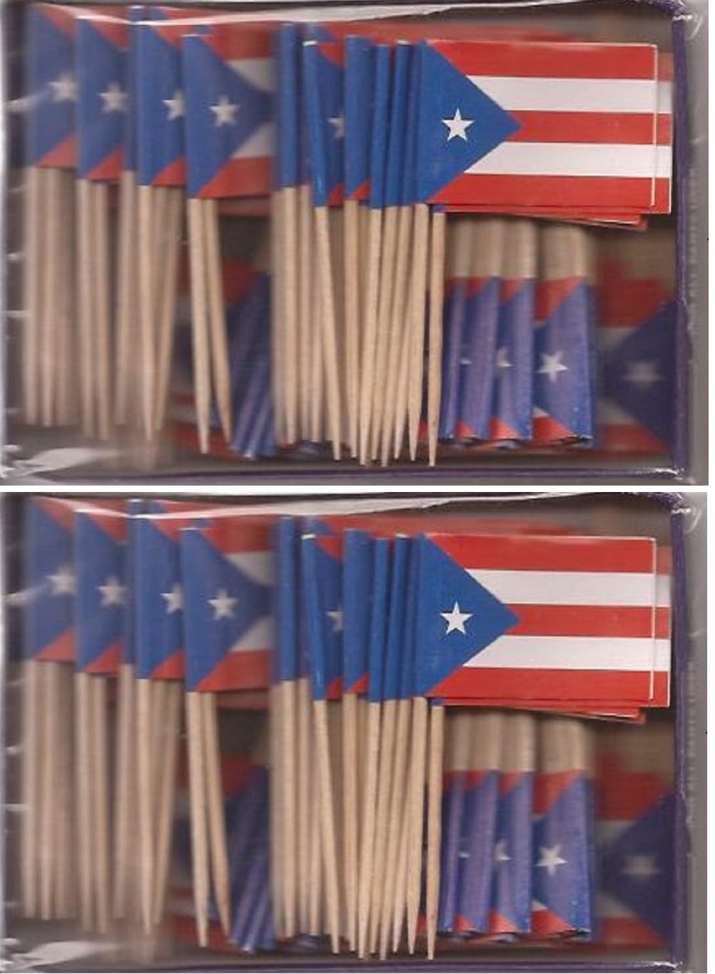 2 Boxes of Mini Puerto Rico Toothpick Flags, 200 Small Puerto Rican ...