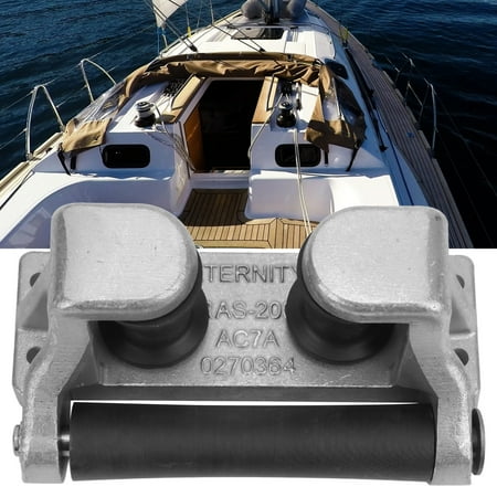 Aramox Boat Bow Fairlead Roller Aluminum Rustproof Cleat Bollard Chock ...