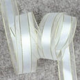 5 Yards 25mm Organza Ribbons Gold Metallic Egde Ribbons For Wedding ...