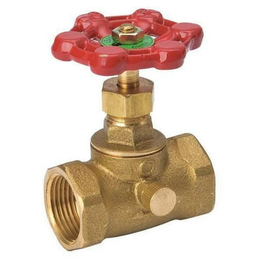Mueller 105-504NL Stop Valve, 3/4", Brass - Walmart.com