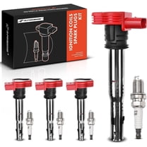 A-Premium Set of 4 Ignition Coil Pack and Iridium Spark Plugs ...