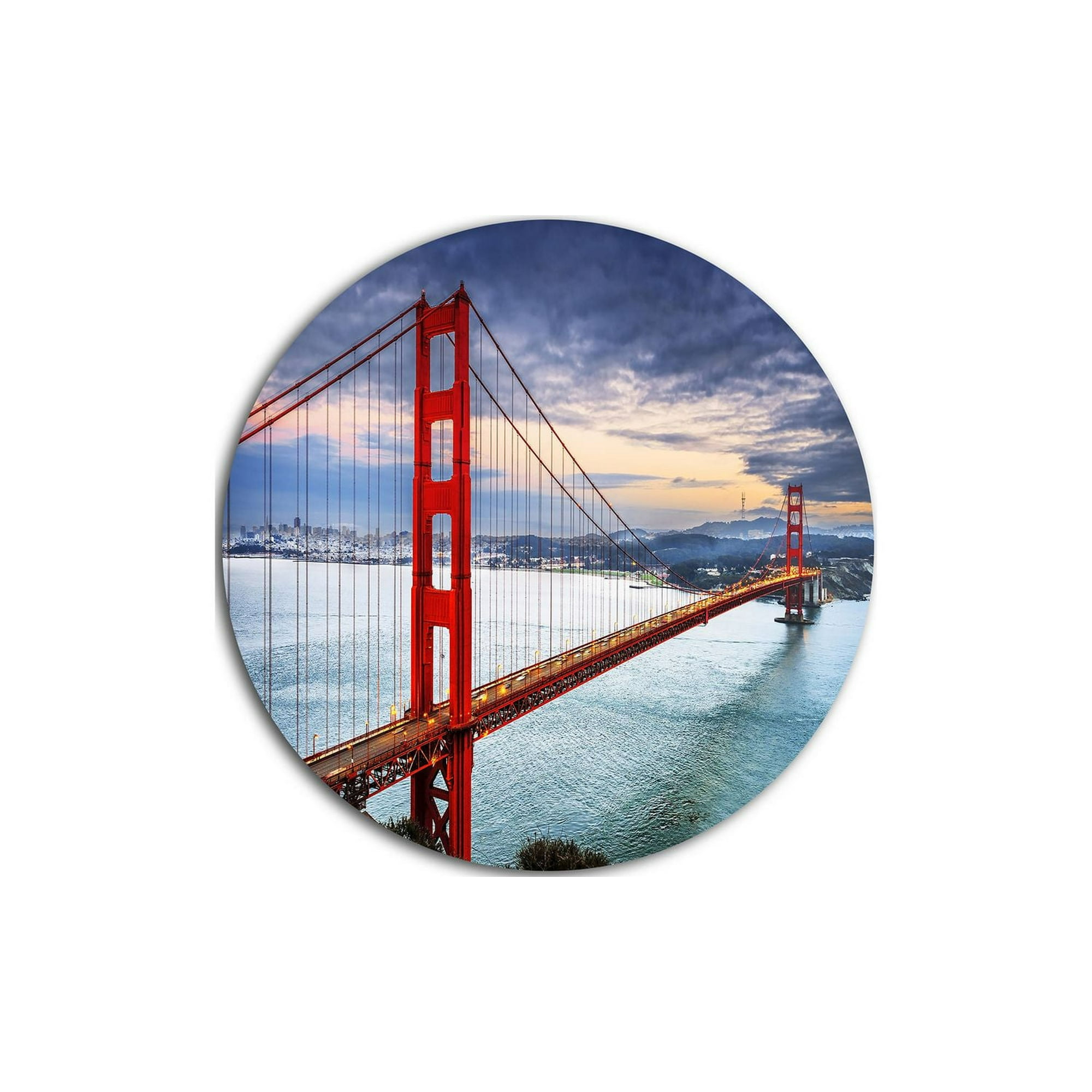 Click here for Designart Design Art Golden Gate Under Cloudy Sky... prices