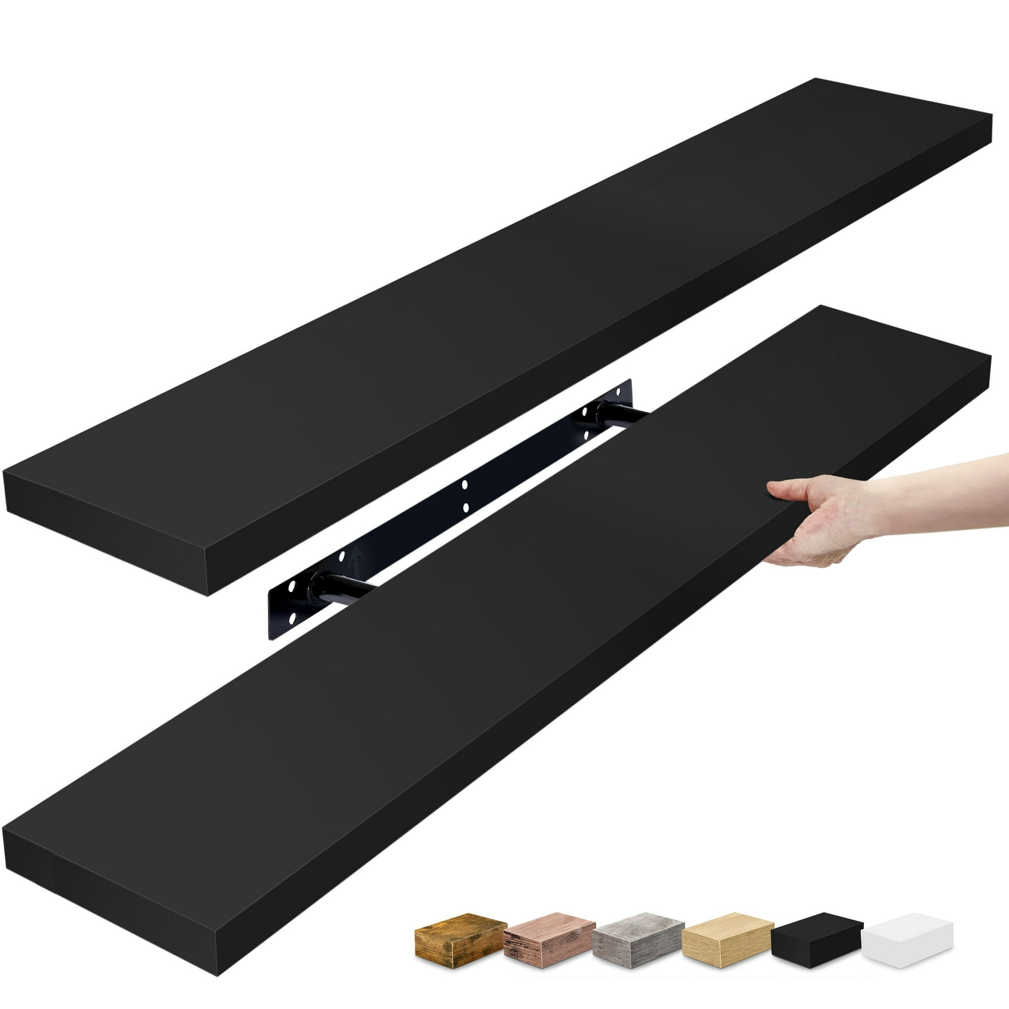 Click here for Sorbus Extra Long Floating Rectangle Shelves - 35... prices