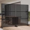 MAYEERTY 3 Panels Outdoor Privacy Screen, Metal Decorative Privacy ...