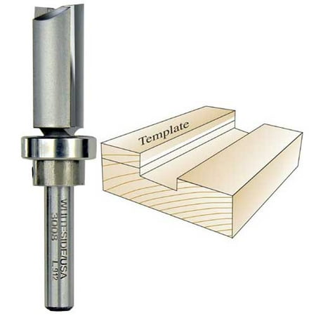 Whiteside Router Bits 3008 Template Bit with Ball Bearing - Walmart.com
