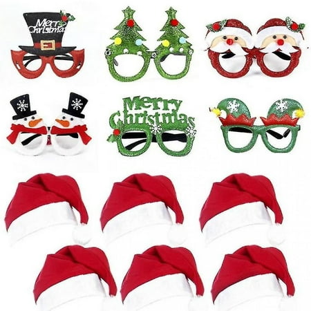 (set6)cute Christmas Head Hat Toppers/headbands/glasses Set ,for ...