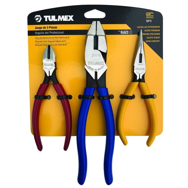 Juego De 3 Pinzas Para Electricista Sp3 Tulmex Klein Tools SP3 ...