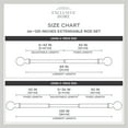 Exclusive Home Clancy 1" Curtain Rod and Finial Set, Adjustable 66"-120 ...