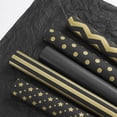 20 Sheets Black Gold Tissue Paper, Gold Stripes Design, for DIY Gift ...