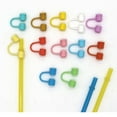 CCOCC Straw Toppers,Fun Macaron Silicone Straw Covers for 8mm Straws ...