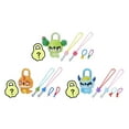 Lock Stars by Hasbro Locking Mechanism Luggage Lock, Includes 3 Figures ...