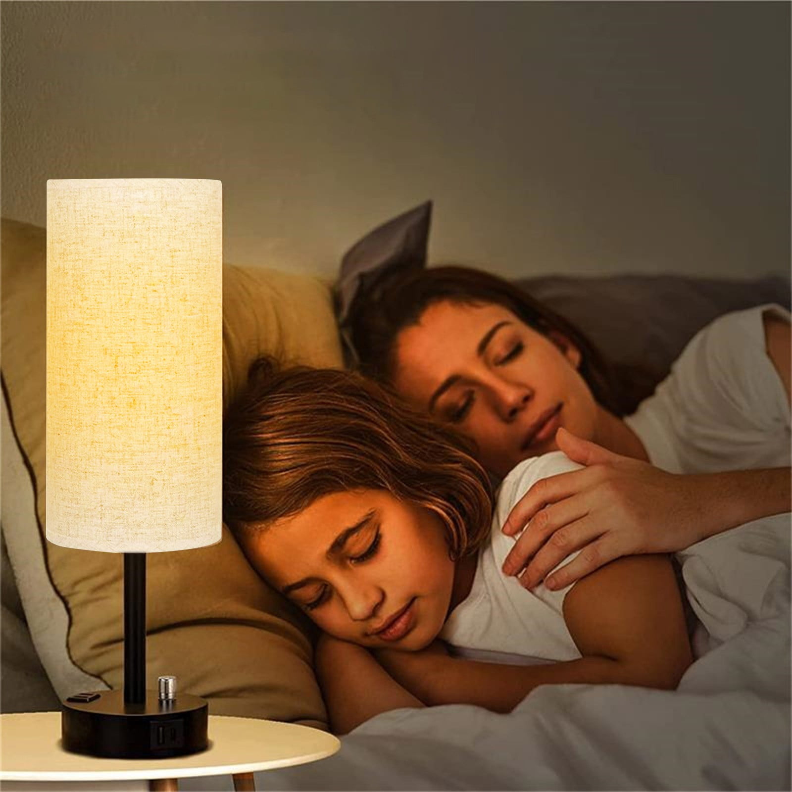 Yhsdtq,Modern Touch Control Table Lamp with 3-Level Dimming, USB-C ...