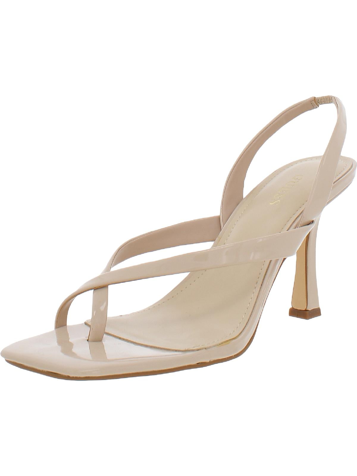 Guess Womens Saily Faux Leather Slip On Slingback Heels - Walmart.com