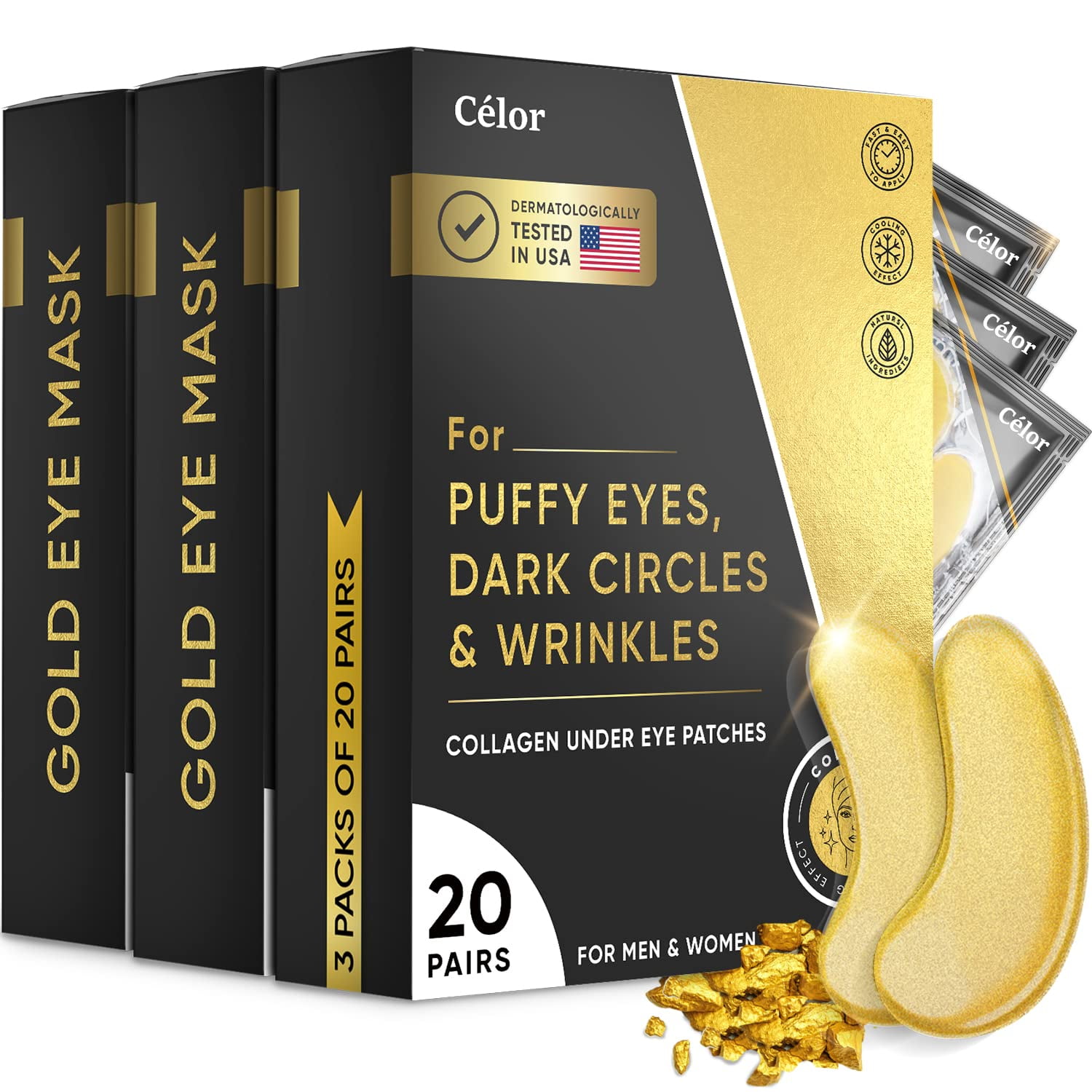 Click here for Zmleve Under Eye Patches (60 Pairs) - Gold Under E... prices