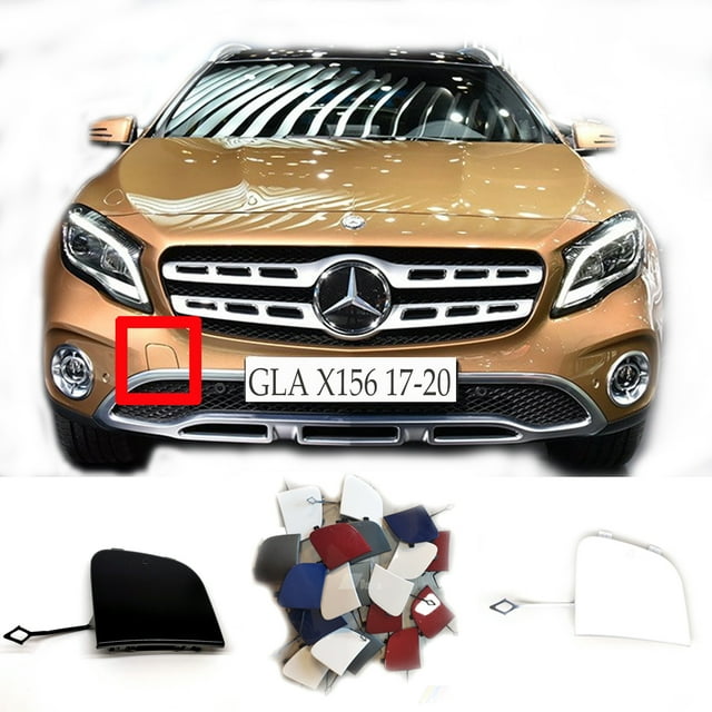 Trimla Front Tow Cover Fit 17-20 Mercedes Benz GLA X156 Facelift for ...