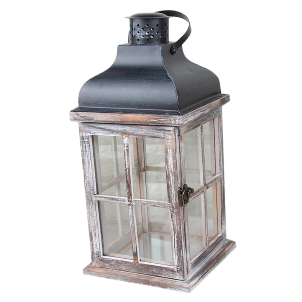 Click here for Siruishop Wooden Lantern Lantern Candle Holder Tea... prices