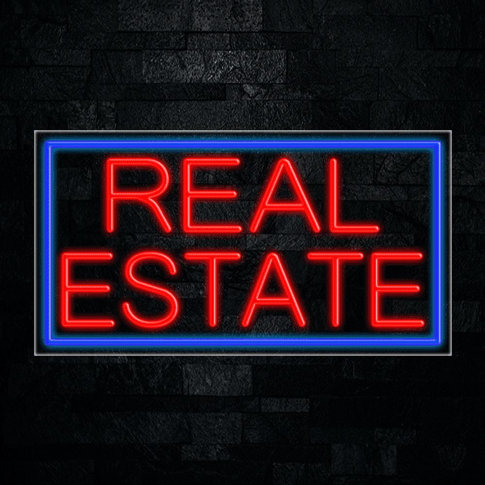 Real Estate-LED Neon Sign 33"L x 18"H #31112 - Walmart.com