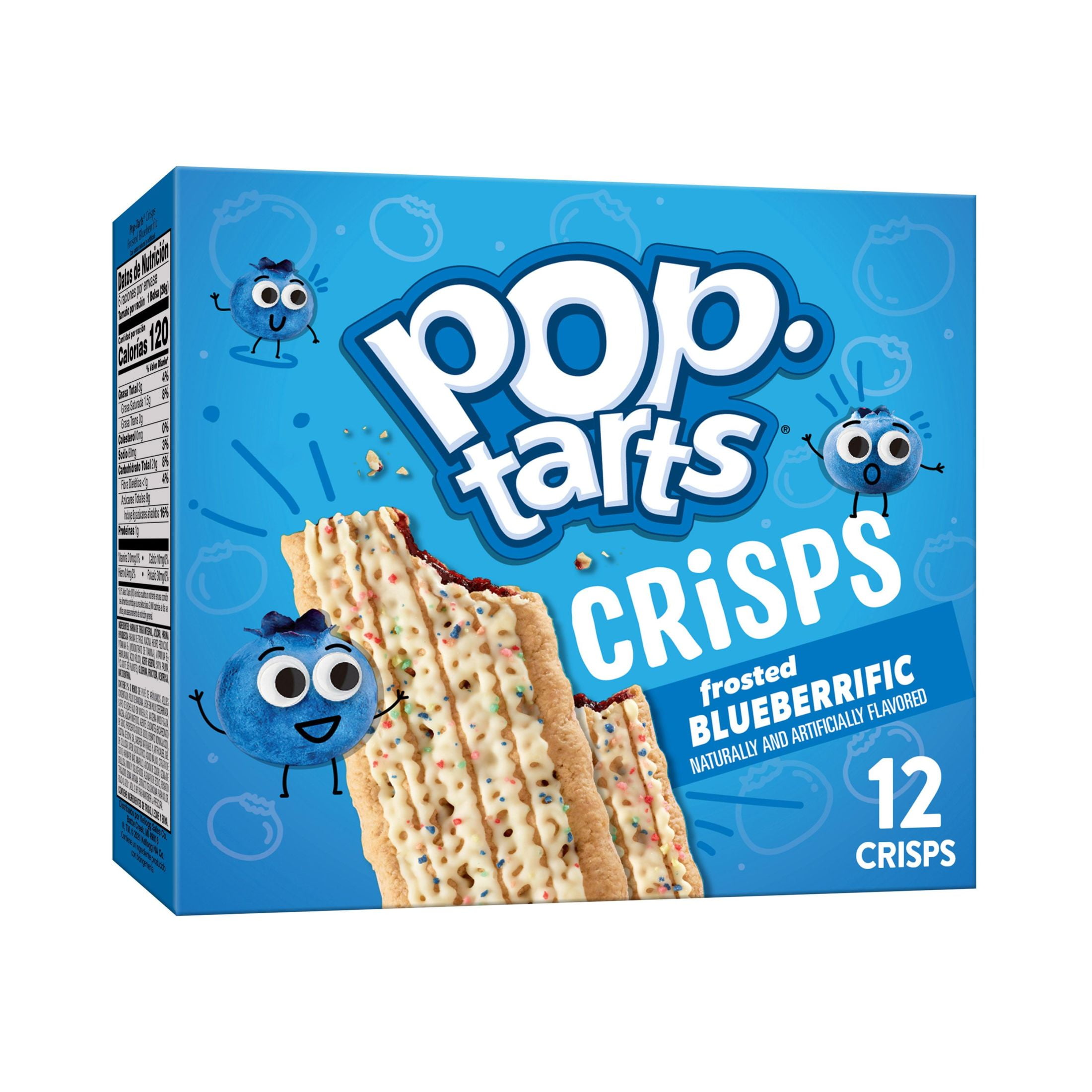 Pop Tarts Frosted Blueberrific Breakfast Baked Crisps, 5.9 oz, 12 Count ...