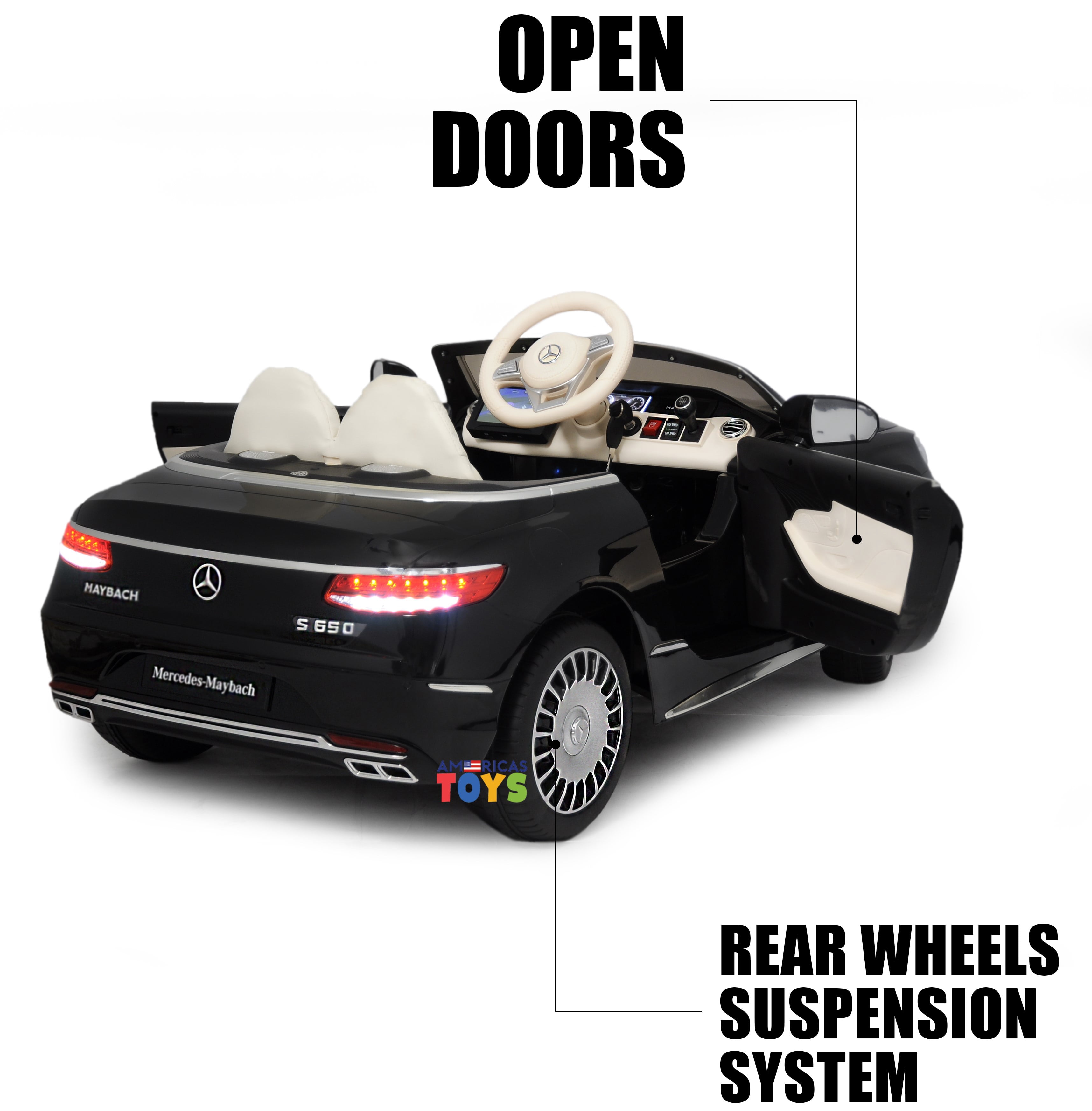 Buy Mercedes Maybach 12V Powered Ride on Car for Kids with Remote ...
