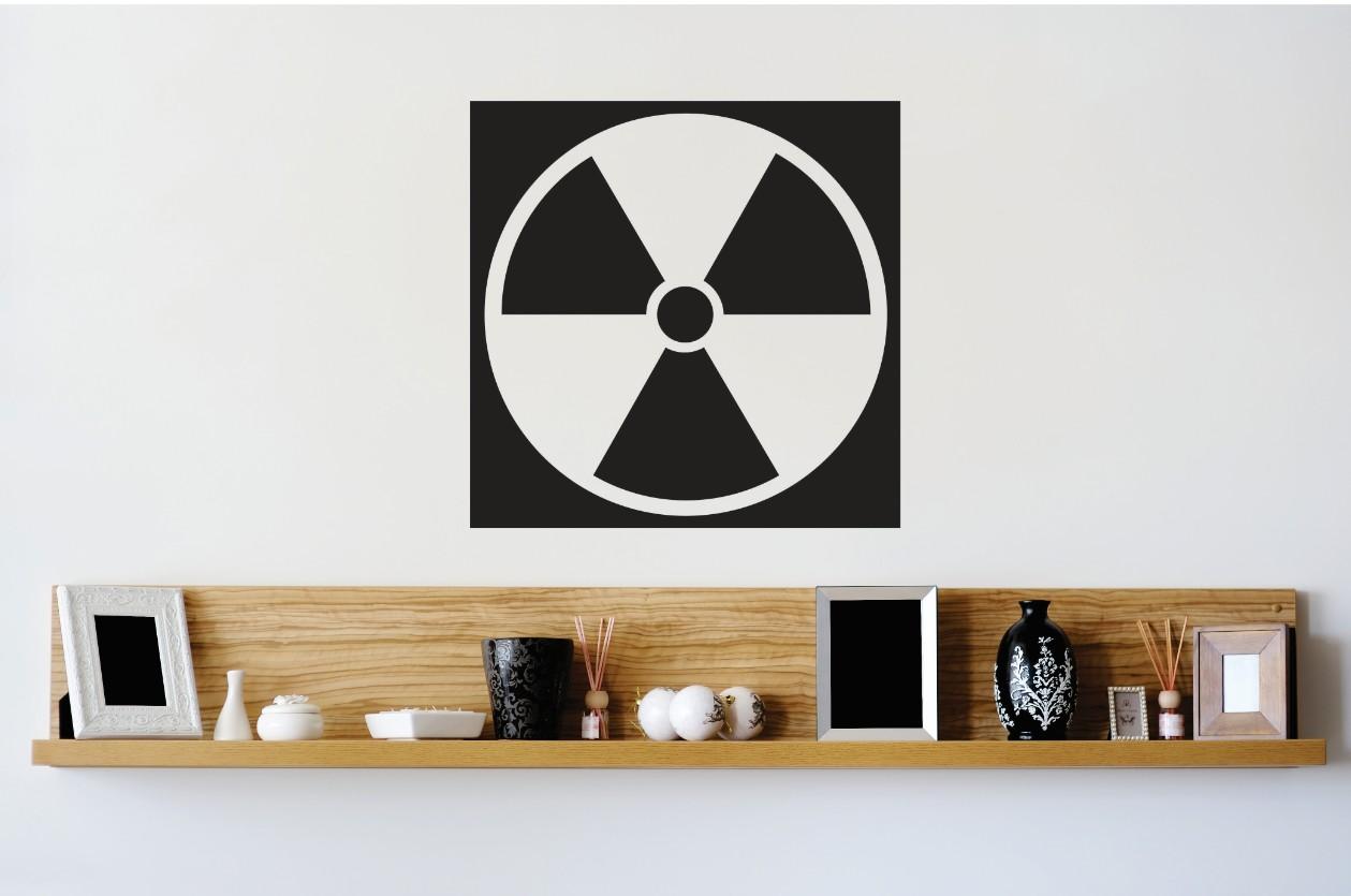 Vinyl Wall Decal Sticker : Radioactive Sign Image Bedroom Bathroom ...