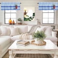 Kitchen Cafe Valance Curtain for Small Windows,Spring Flower Daisy Red ...
