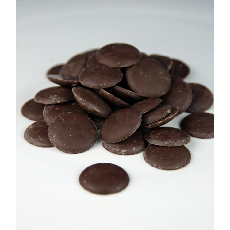 DARK/BLACK COCOA BUTTER CHOCOLATE WAFERS ORGANIC UNREFINED 2 OZ ...
