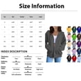 Sweatshirt For Women Long Sleeve Solid Color Casual zip up hoodie 14 ...