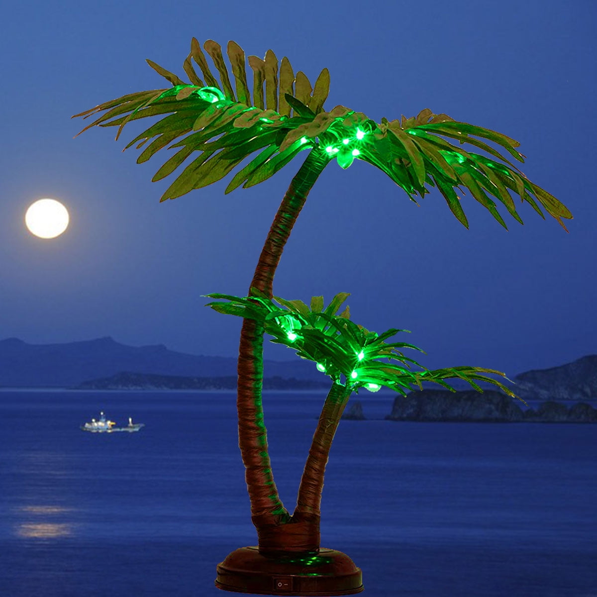 Christmas Decorated Palm Trees