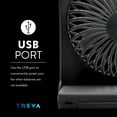 TREVA 5 Inch Portable & Foldable Battery & USB Operated Desk Fan, Two ...