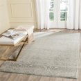 SAFAVIEH Evoke Denica Traditional Bordered Area Rug, Silver/Ivory, 4' x ...
