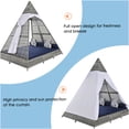 COSMOS Outdoor Pyramid Sunbed with Curtains, Patio Daybed with ...