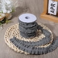 10 Yards Spandex Ribbon Tartan Pattern with Plastic Empty Spools Black ...
