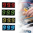 10Pieces Voltage Tester Digital Voltmeter with 0.28 inch LED Display ...