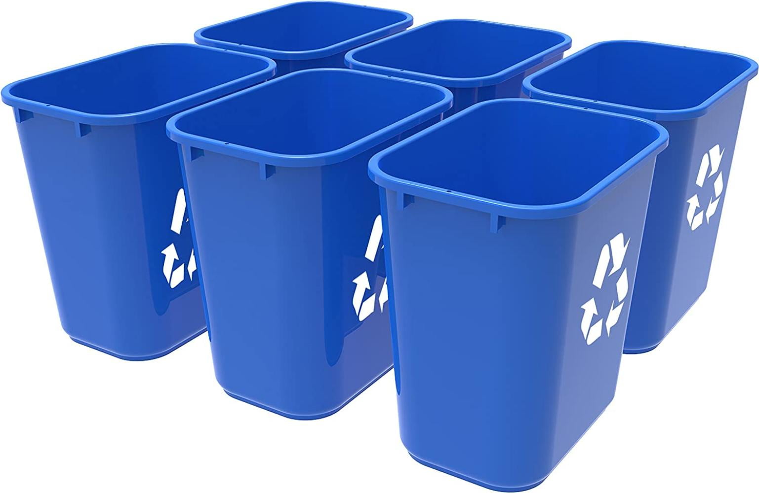 STOREX 7 Gallon Recycling bin (Set of 6) - Walmart.com