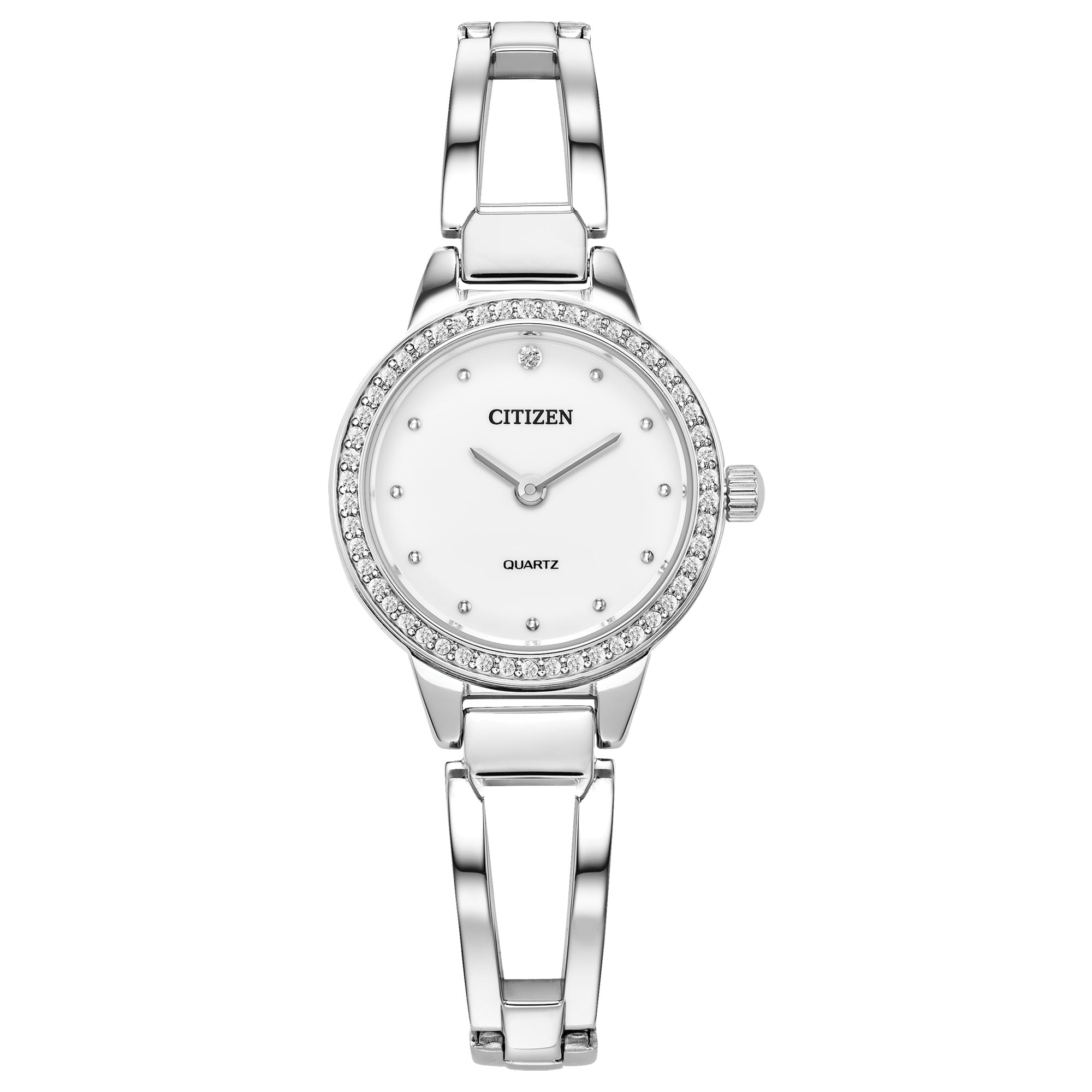 Citizen Women's Quartz Stainless Steel Bangle Watch with Crystal ...