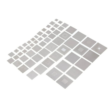 Reballing 60 Pcs BGA Reballing Stencils 304 Stainless Steel Universal ...