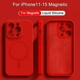 Compatible with Magsafe Liquid Silicone Magnetic Cases for iPhone 16 15 14 13 Pro Max Plus ...