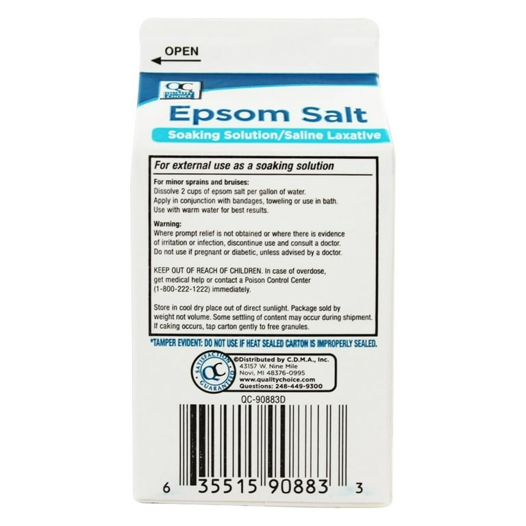 Epsom Salt Label