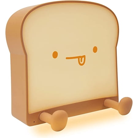 HEIBIN Cute Night Light Toast Bread LED Night lamp with Rechargeable ...