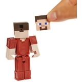 Minecraft Collectible Action Toys: 3.25" Steve In Red Leather Figure ...