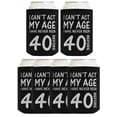 ThisWear 40th Birthday Gifts for All Can't Act Age Never 40 6 Pack Can ...