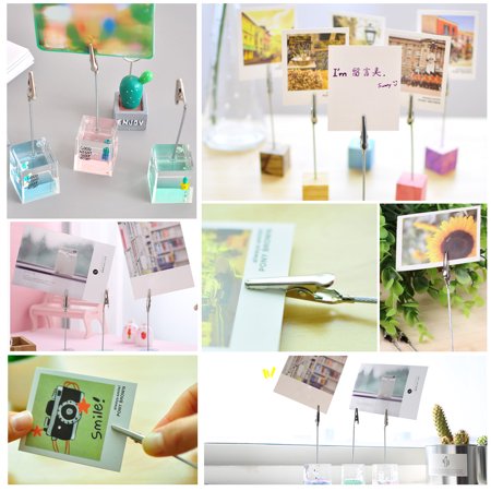 Hilitand Memo Note Holder, 50PCS DIY Craft Wire Clip, Memo Holder Picks ...