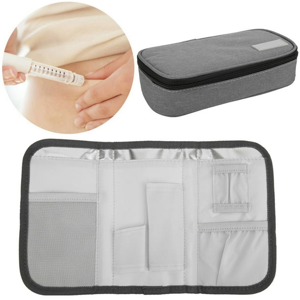 Insulin Refrigerated Box Alcohol Pad Ice Bag Diabetic Patients Supplies ...