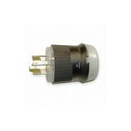 Hubbell HBL61CM64 Compact Gray Nylon Weatherproof Panel Mount Inlet ...