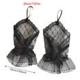 2pack Dress Wedding Gloves Lace Trimmed Mittens Adjustable Wrist Gloves ...