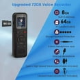 RONY 72GB Handheld Digital Voice Recorder, Voice Recorder with USB ...