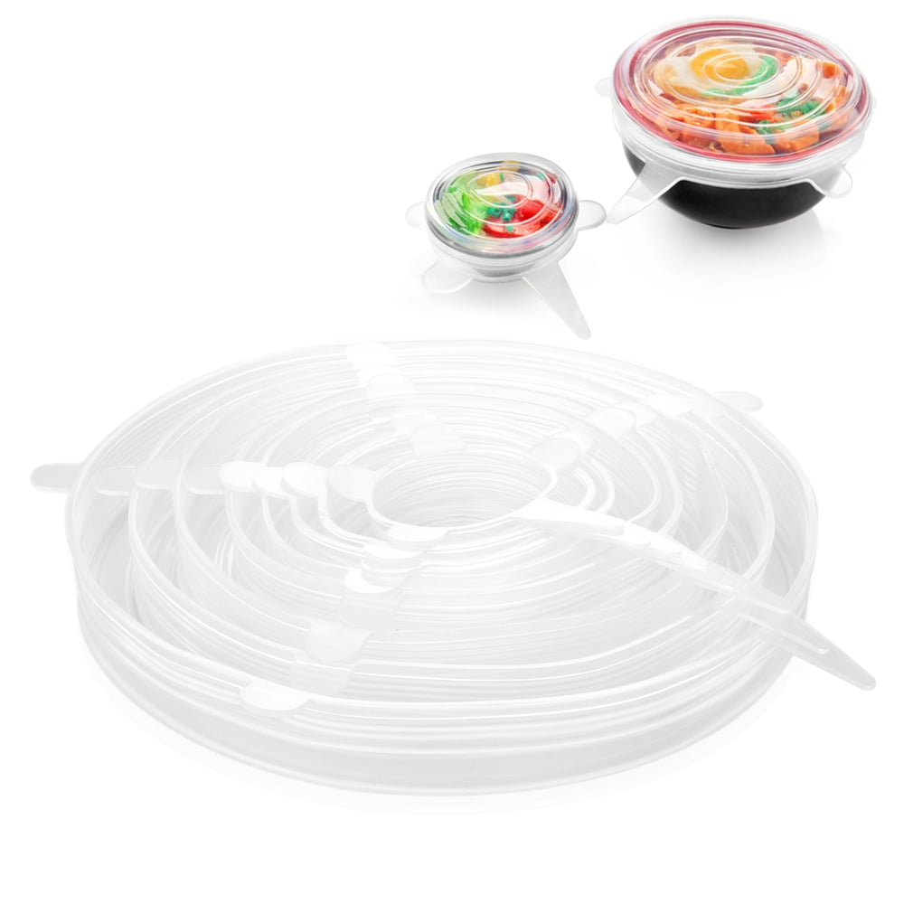 Silicone Lids for Bowls Cups Food Cover (8 Size Set) - Food Saver ...